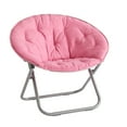 Mainstays, Large Super Soft Microsuede 30" Saucer™ Chair, Hot Pink ...