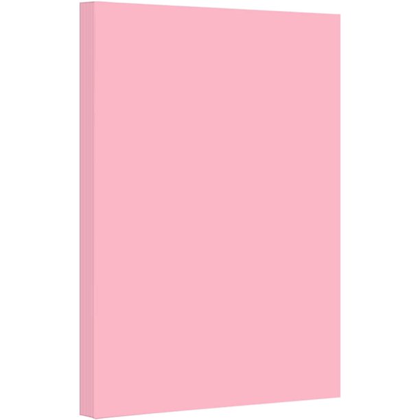 Pink Pastel Color Card Stock | 67Lb Cover Cardstock | 8.5" x 14" Inches ...