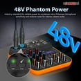 Audio Interface Mixer 4 Channel PC XLR Bluetooth USB DJ Music Podcast ...