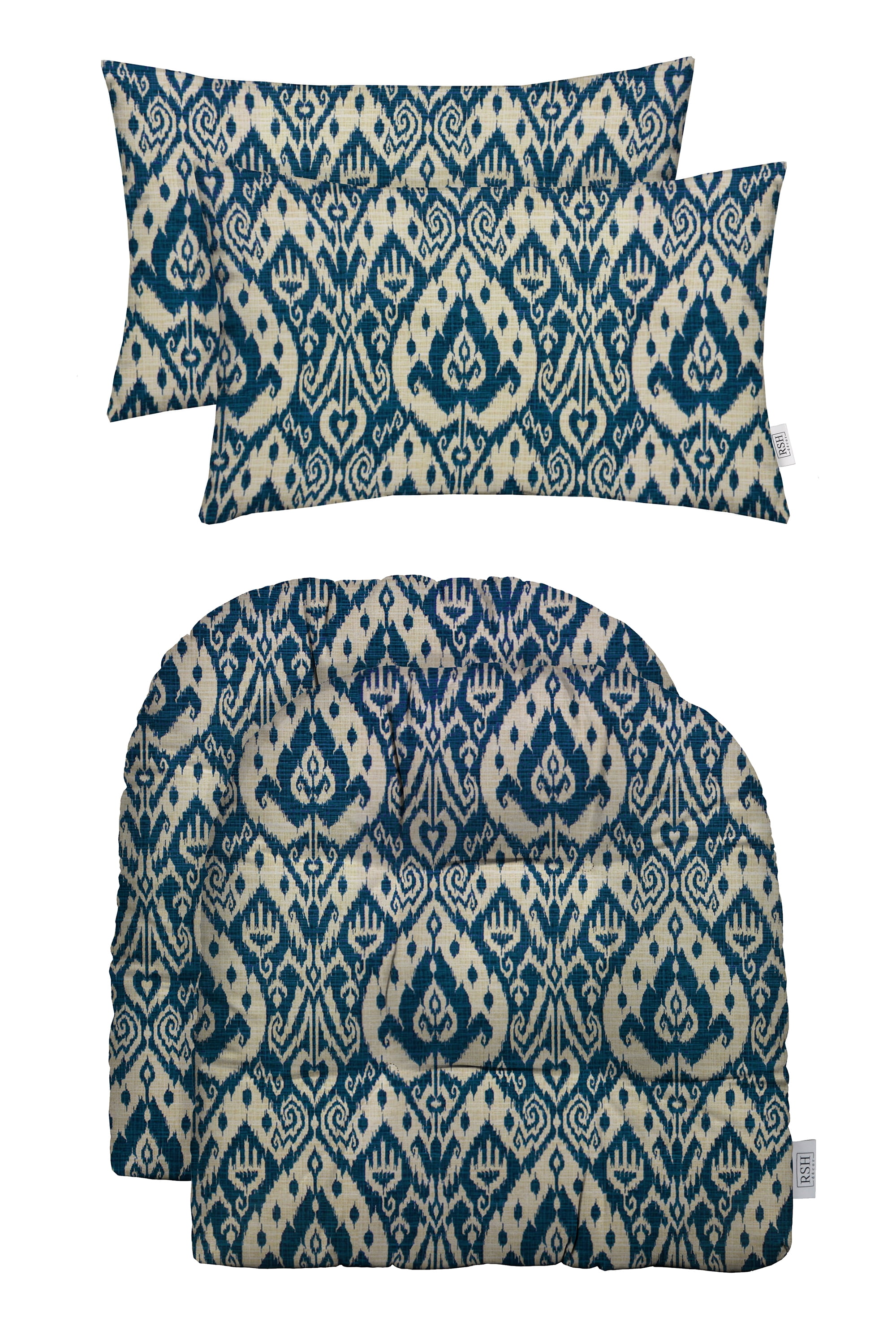 RSH Décor Indoor Outdoor Set of 2 U-Shape Cushions Standard and 2 ...