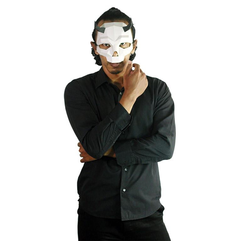 PAPERCRAFT WORLD DIY 3D Short Horned Skull Mask - Walmart.com
