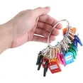 Portable Key Organizer, with 30 Individual Spring Hooks and Key Tags ...