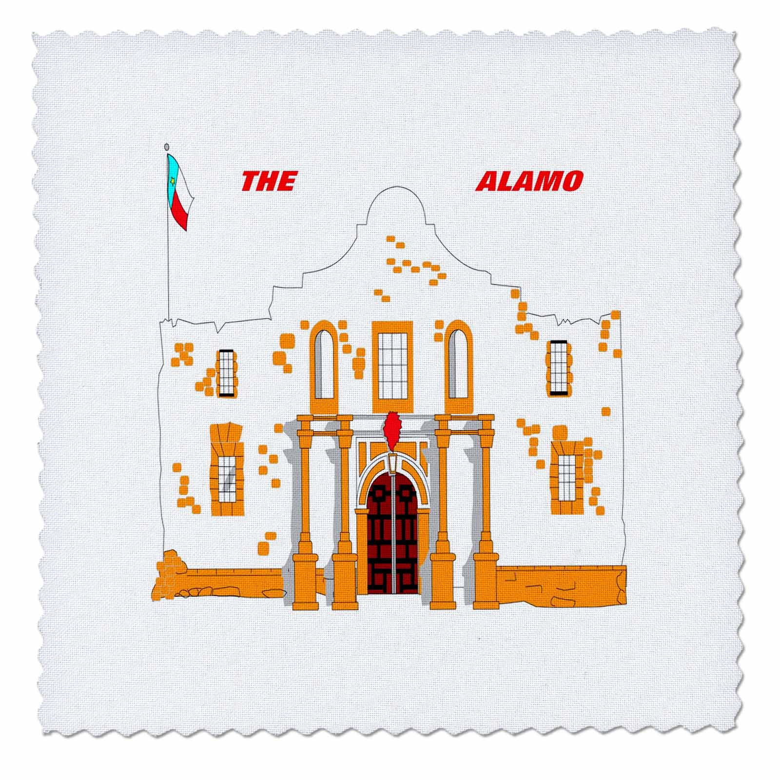 3dRose The Alamo For Kids - Quilt Square, 12 by 12-inch - Walmart.com