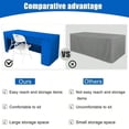 2 Pack Royal Blue Open Back Fitted Rectangle Tablecloths 72x30 & 96x30 ...