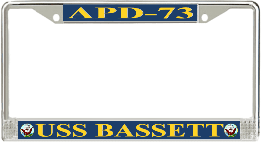 USS Bassett APD-73 License Plate Frame - Walmart.com