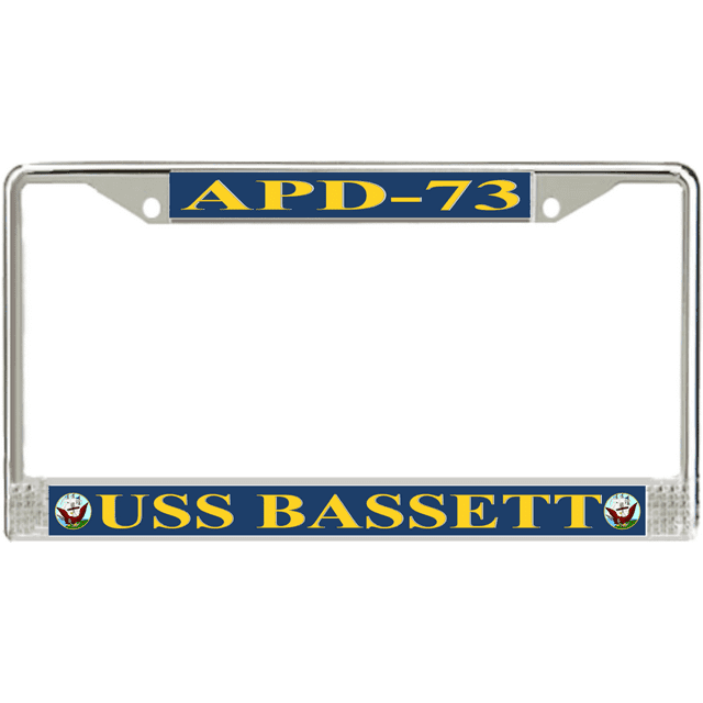 USS Bassett APD-73 License Plate Frame - Walmart.com