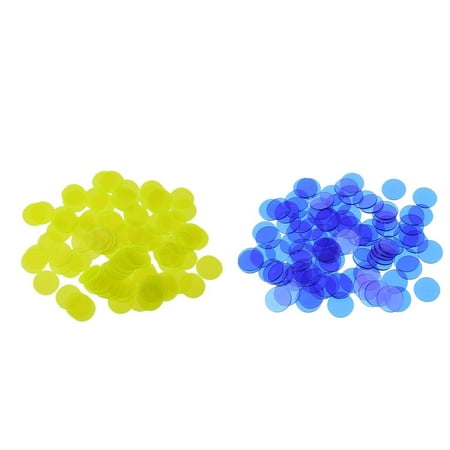 200x Chips Bingo Chips Math Educational Learning Counting Toys Blue ...