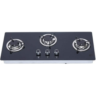 Dometic RV 2-Burner Propane Camper Stove Top Kitchen Cooktop with Glass ...