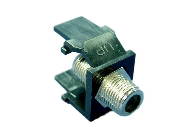 Acenti Black Onyx Quickport F-Type Coaxial Cable Jack 75-Ohm AC084-FEF ...