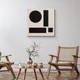 Canvas Print Wall Art Black Geometric Blocks Print Minimalist ...