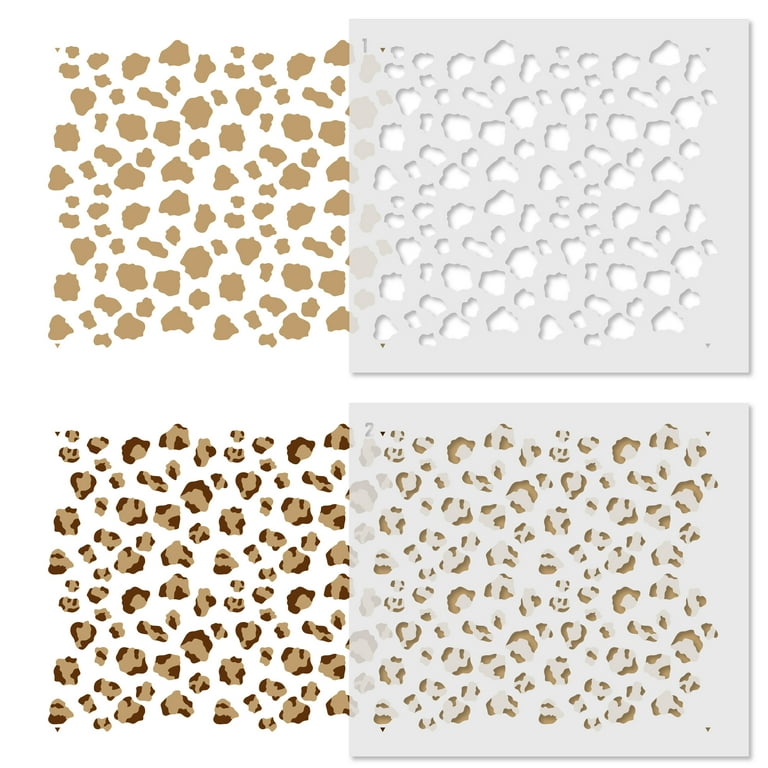 Leopard Wall Stencil