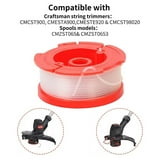 Craftsman String Trimmer Spool Replacement Kit - 6 Spools, Cap, Spring ...