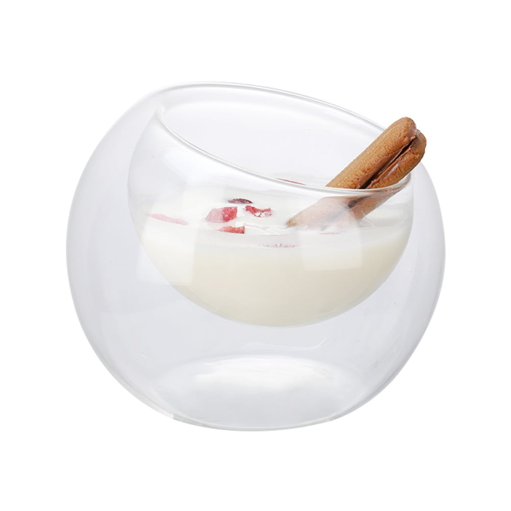 Clear Glass Dessert Cups, Durable Small Clear Serveware Tumbler Cups ...