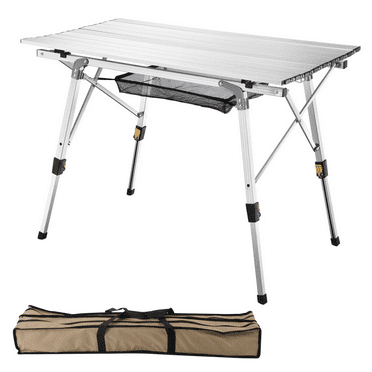 Hoyotik Aluminum Alloy Roll-Top Camping Table Outdoor Folding Table Non ...