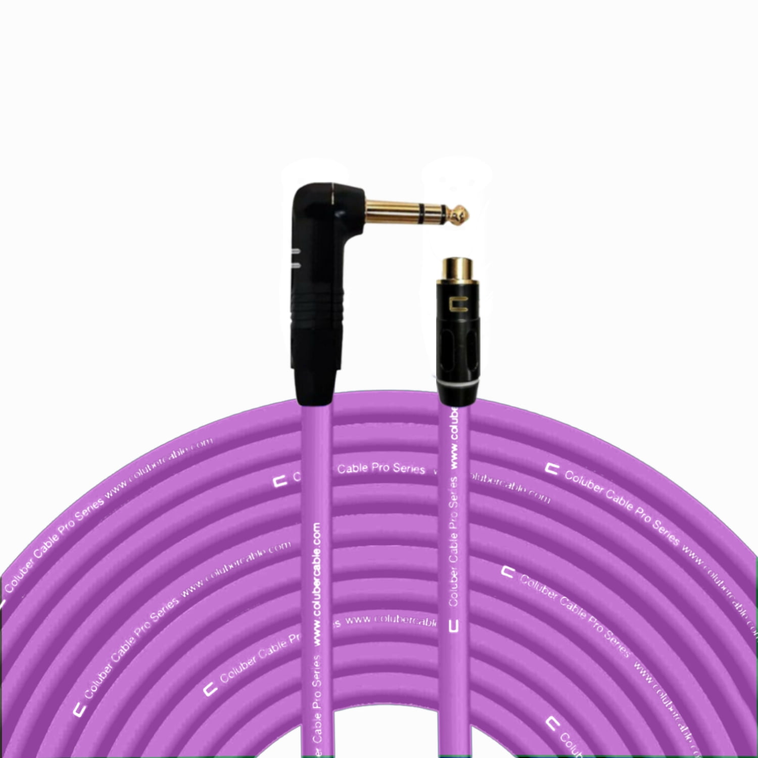 Coluber Cable Balanced Right Angle 1/4" TRS - RCA Female Pro 3-Pin ...