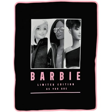 Mattel Barbie Kids Plush Fleece Throw Blanket, 46 x 60, Pink - Walmart.com