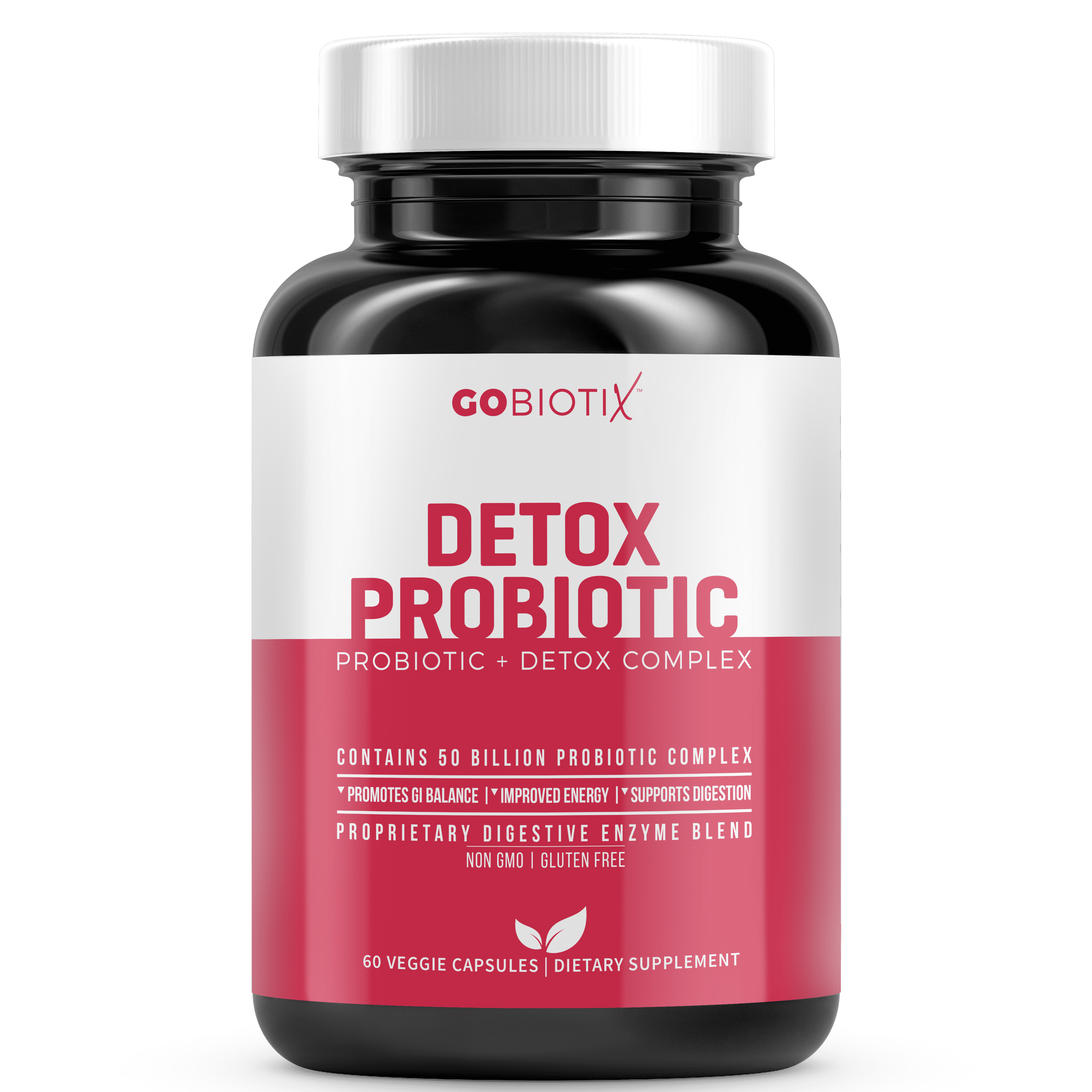 Detox Probiotic by GoBiotix | Prebiotics & Digestive Enzymes to Promote ...