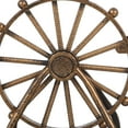 WASHWEPE Golden Wooden Ferris Wheel Desktop Sand Decor with Delicate ...