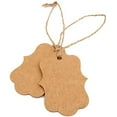 Blank Gift Tags with String, Kraft Paper Hang Tags, Brown Hanging Price ...