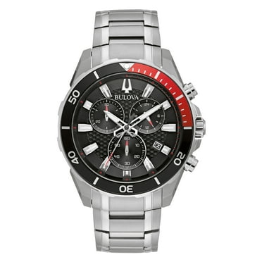 Bulova Men's Black IP Chronograph Sport Watch 98A267 - Walmart.com
