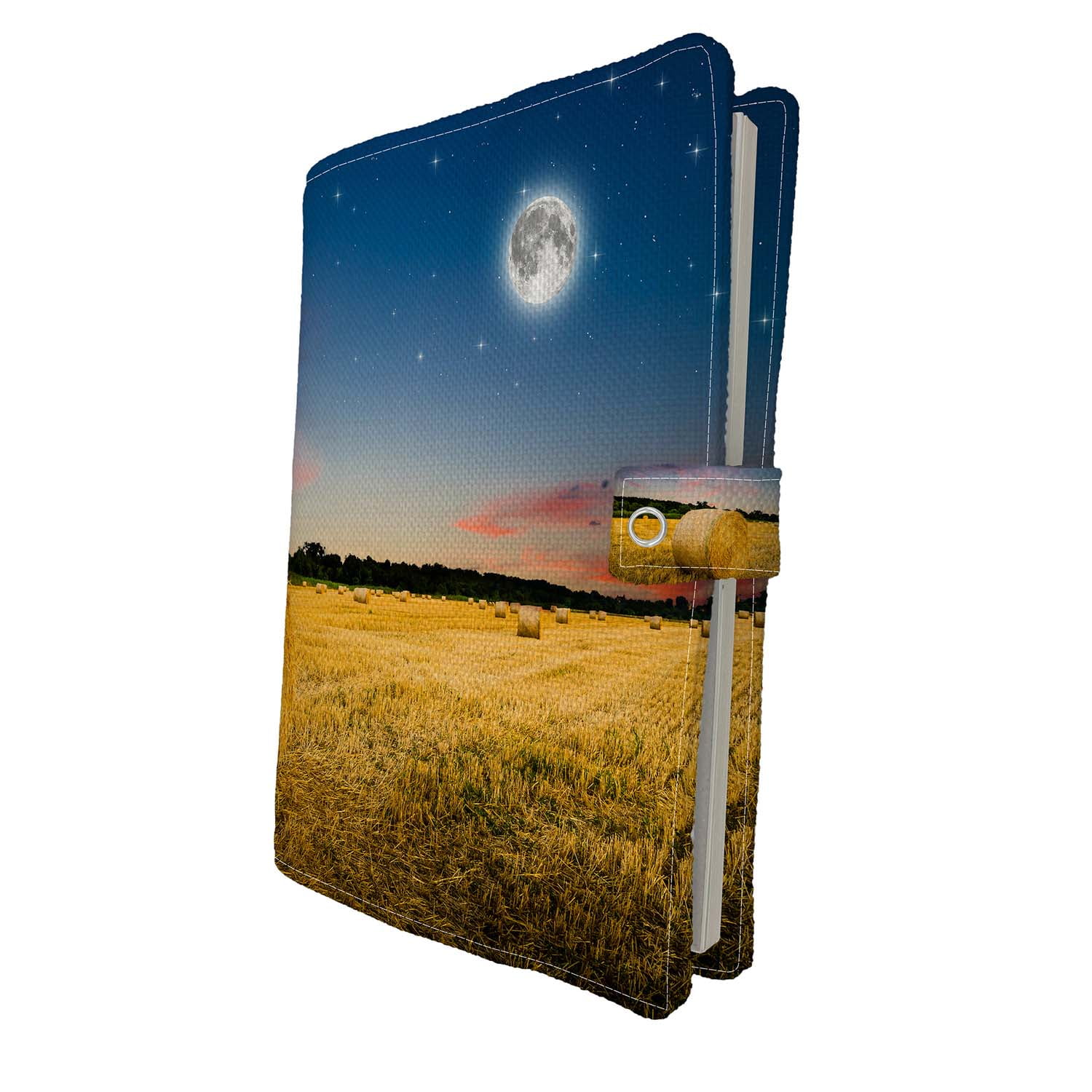 PKQWTM Hay Bales Night Book Cover Book Protector Book Sleeve Book Pouch ...