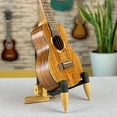 Folding Wood Ukulele Stand Musical Instrument Holder Small Guitar Floor ...
