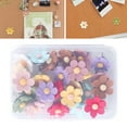 20/30Pcs Flower Head Push Pins Notice Board Thumb Tacks Cork Board Pins ...