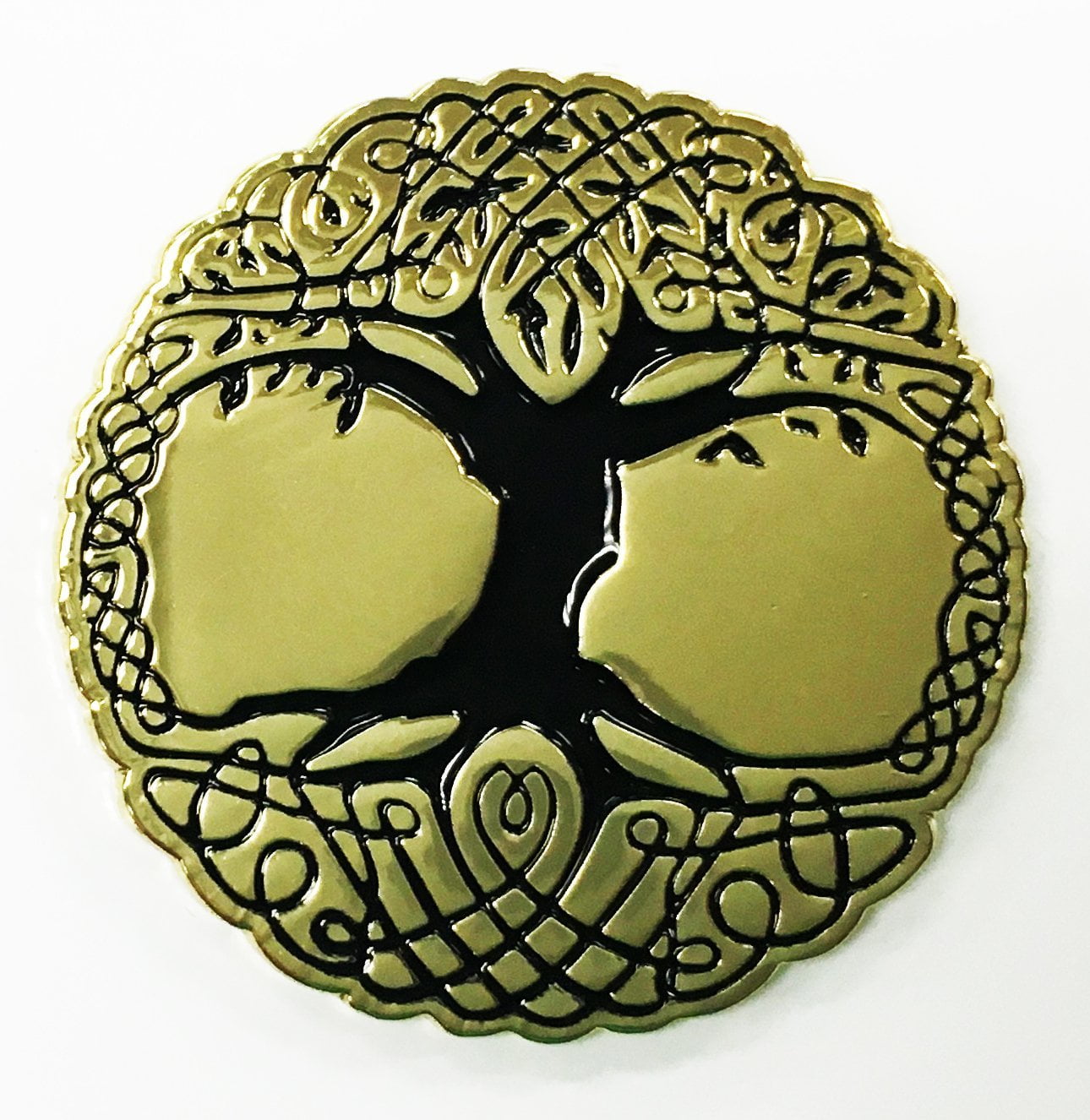 The Sacred Tree of Life Gold Enamel Lapel Pin - Walmart.com