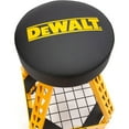 Dewalt Shop Stool 360 Degree Swivel Seat, Tool Shelf, 17.25" x 30 ...