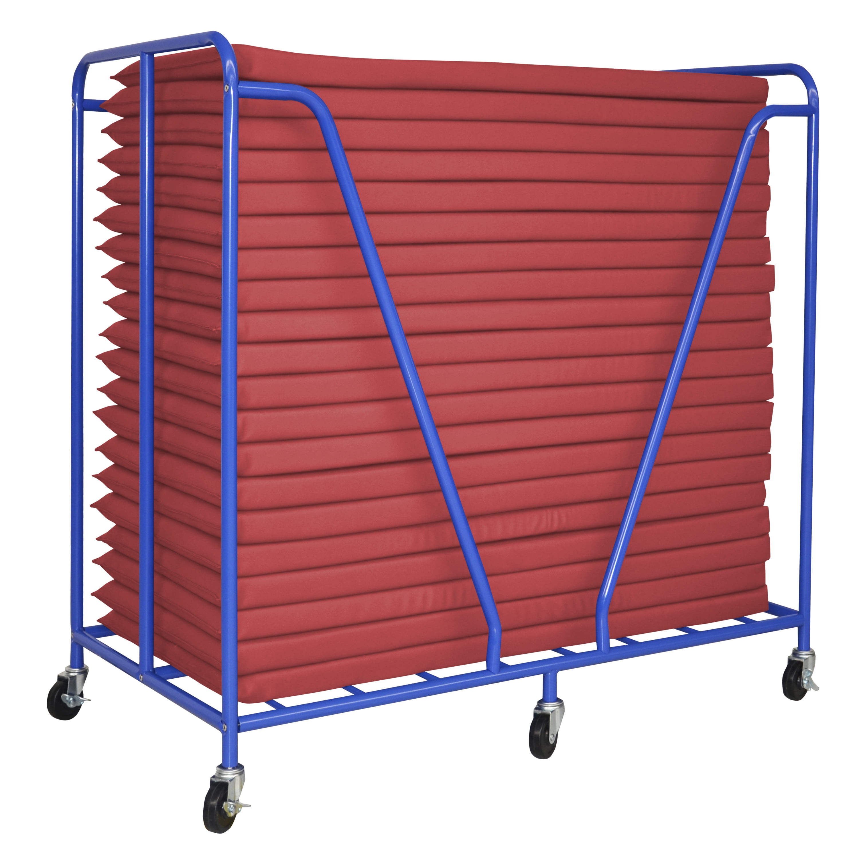 Rest Mat Trolley with 20 Rest Mats and Sheets -Red - Walmart.com