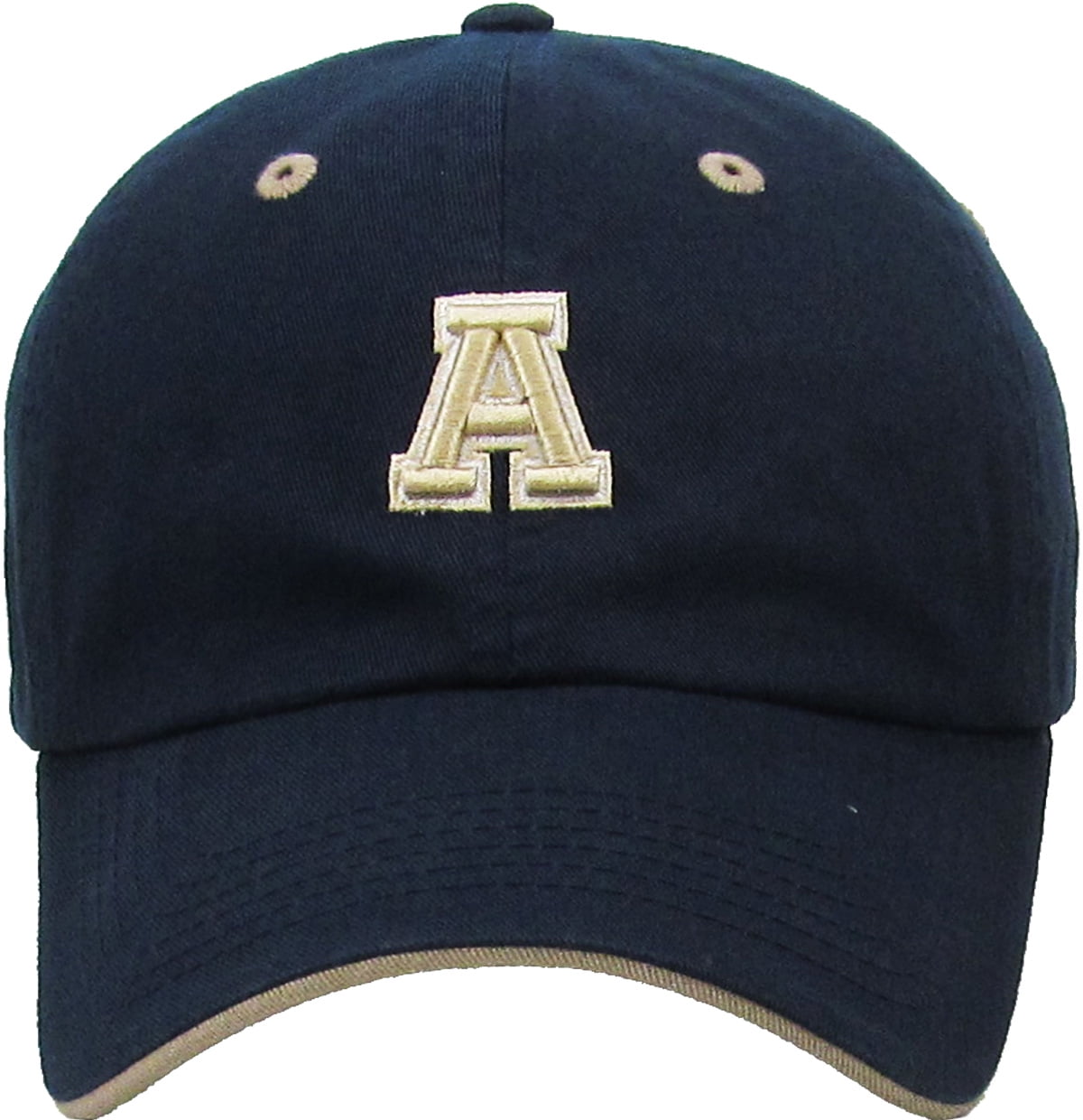 ABC Letter Initial Embroidery Adjustable Dad Hat Cotton Baseball Cap ...