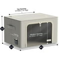 Walmart Beige Storage Box with Window, Large Organizing Container 2 ...