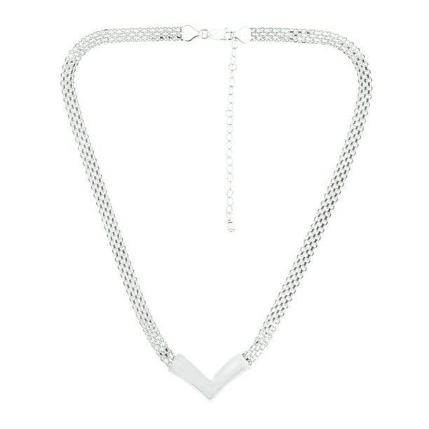 Designs by FMC - Sterling Silver Bismark Chain Frontal Necklace ...