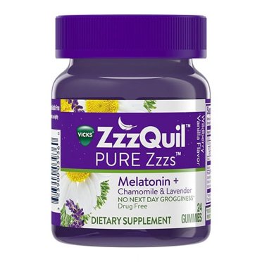 Vicks ZzzQuil Pure Zzzs Nighttime Sleeping Pills, Adult Sleep Aid ...
