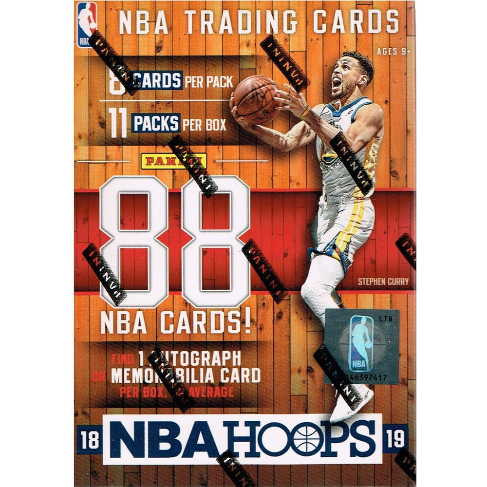 2018-19 PANINI HOOPS NBA BASKETBALL TRADING CARDS BLASTER BOX- 88 CARDS ...