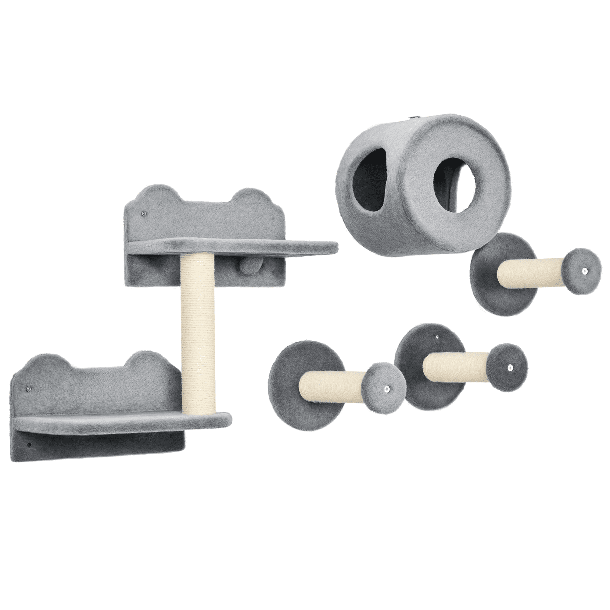 Click here for Pawhut Wall-Mount Cat Tree With Scratching Post &... prices