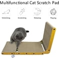 Board,L Shape Scratch Pad Wall Mounted, Cardboard with Ball for Indoor ...