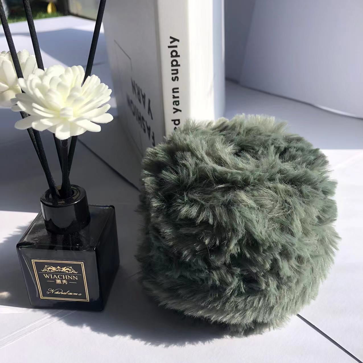 Zhuge Hilo de lana acrílica de felpa suave para tejer a crochet ...