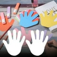 10 Pieces Hand Cutouts Paper Hand Shape Cut-Outs White Color Handprint ...