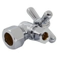 Westbrass D105BX-26 1/4-Turn Cross Handle Angle Stop Shut Off Valve, 5/ ...