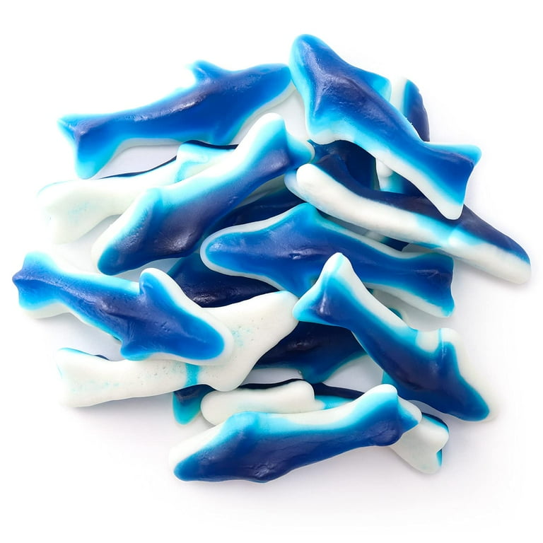 Blue Sharks Gummy Candy, Blue Raspberry Flavor, 2-Pound Bag, 44% OFF