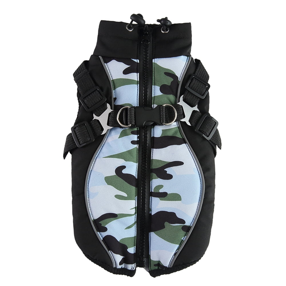 Baywell Dog Winter Jacket Camo Waterproof Coat Dog Camouflage Costume ...