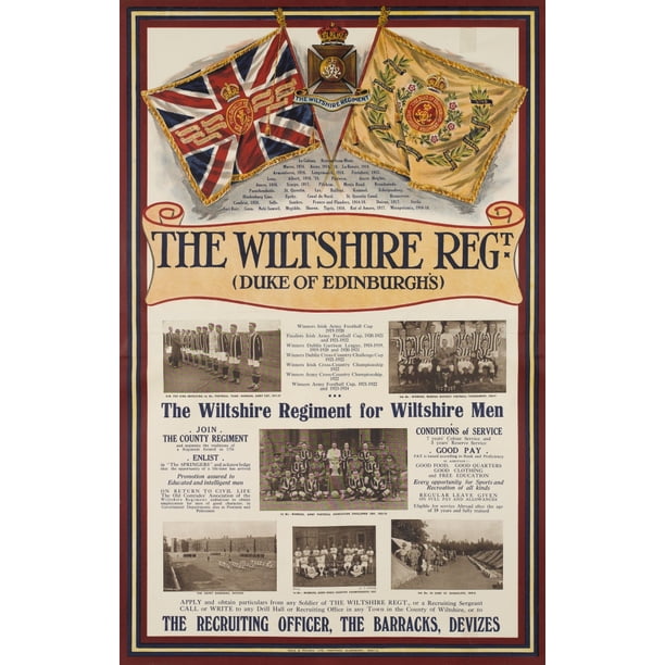 British Military Recruitment Poster - Inter-War Period Print By Â®The ...