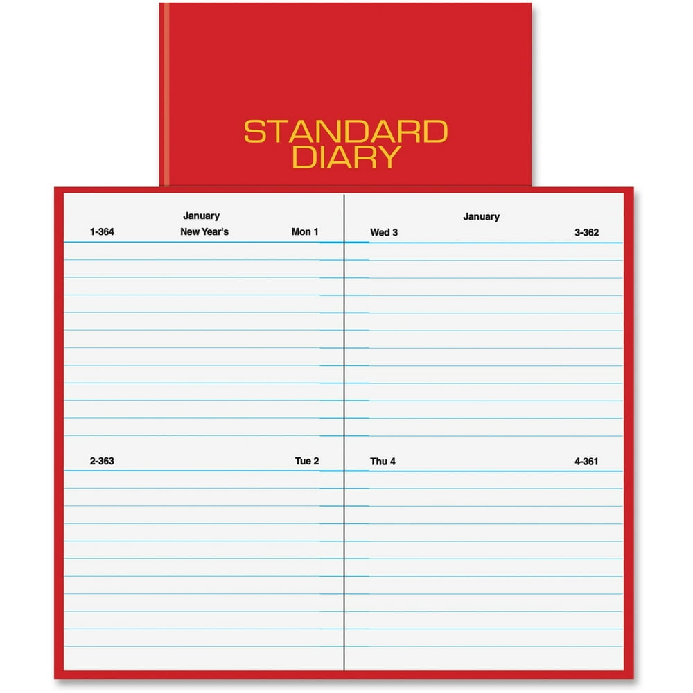 At-A-Glance Standard Diary Recycled Daily Reminder - Walmart.com ...