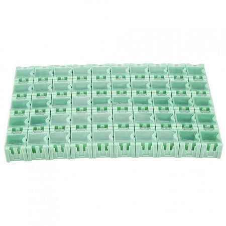 SMT Box , 50Pcs Green Container Box Electronic Components Storage Case ...