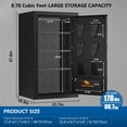 Tigerking 8.78 Cu Ft Fireproof & Waterproof Safe for Home, Steel Home ...