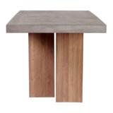 Seasonal Living Perpetual Lucca Teak Wood/Concrete Dining Table in ...