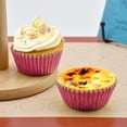 200 Pcs Red Foil Cupcake Liners Standard Size Baking Cups Muffin Paper ...