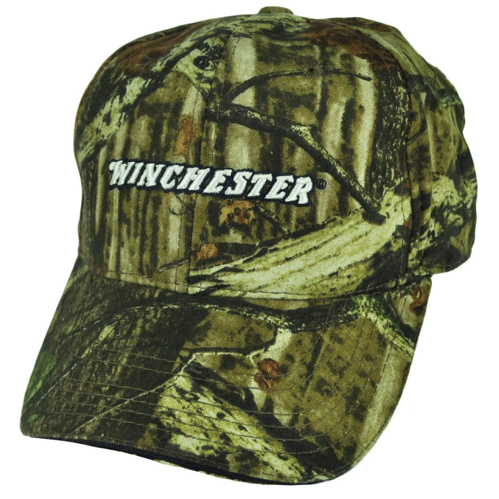 Mossy Oak Winchester Firearms Hunting Camouflage Camo Adjustable Hat ...