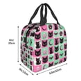 Black Cat Insulated Lunch Bag Reusable Lunch Box For Women Men ...